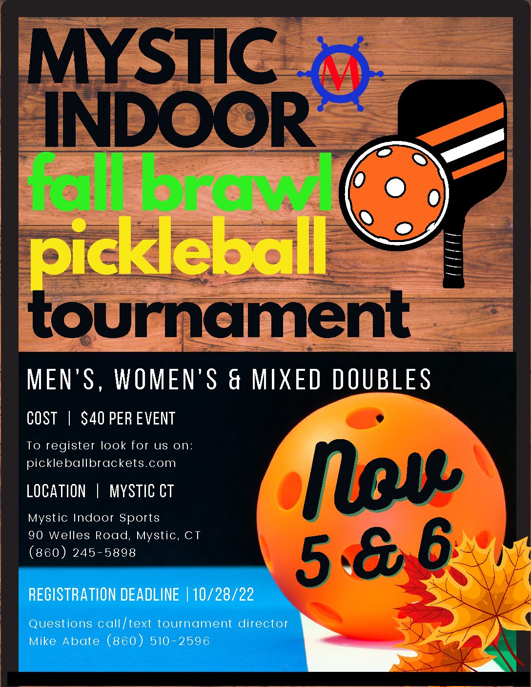 Pickleball Rentals Stonington, edyard, Groton, Waterford, East Lyme ...